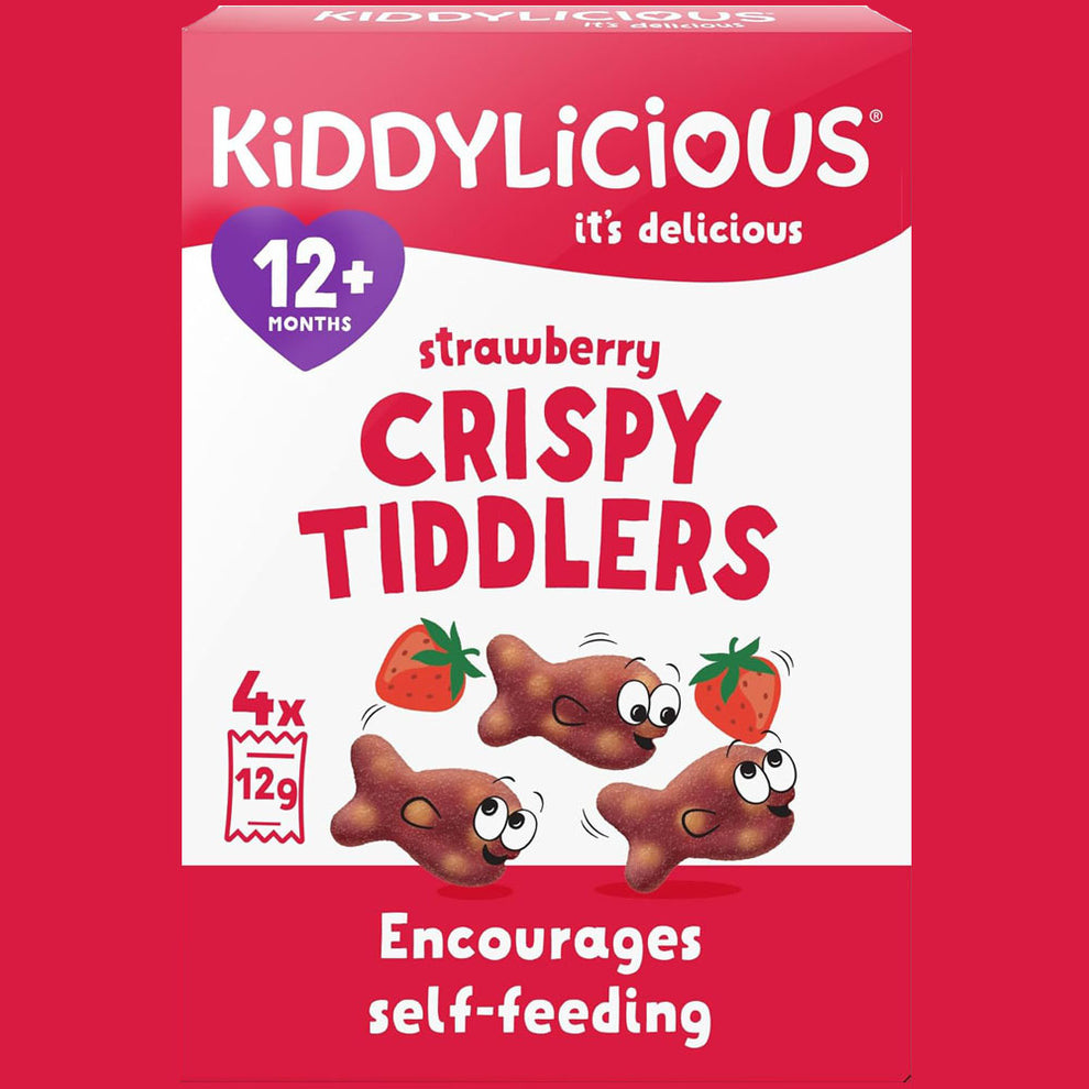 Kiddylicious - Strawberry Crispy Tiddlers – Free From Direct
