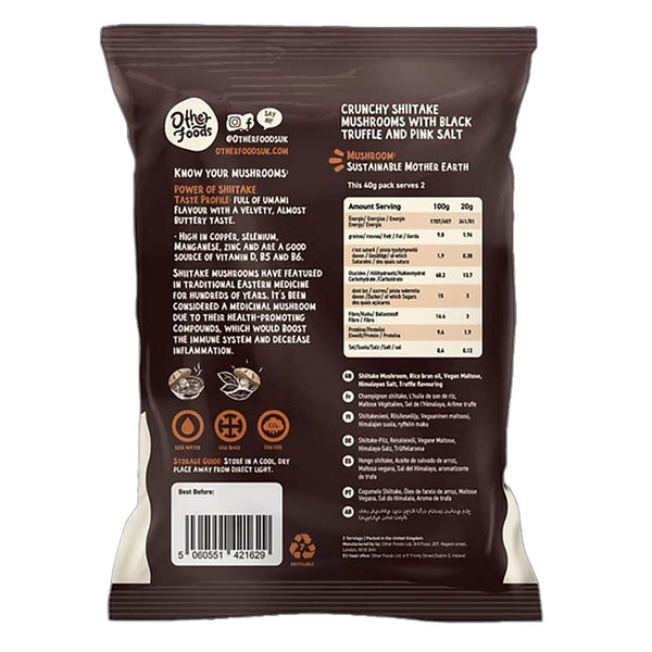 Other Foods - Crunchy Shiitake Mushroom - Black Truffle & Pink salt ...